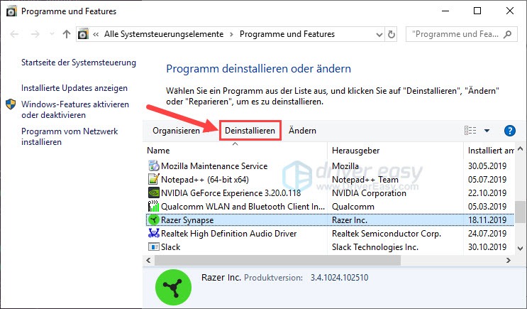 Lösung: DRIVER OVERRAN STACK BUFFER unter Windows 10 - Driver Easy German