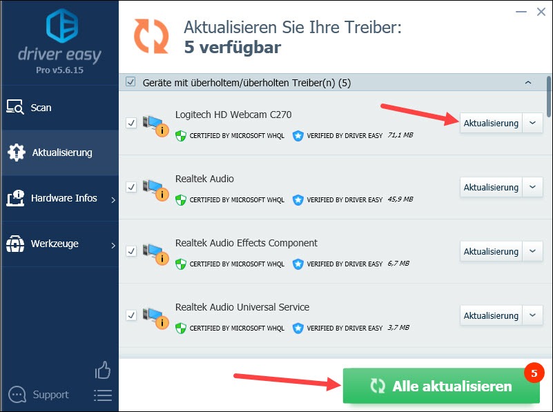 [Download] Logitech C270 Treiber für Windows - Driver Easy German