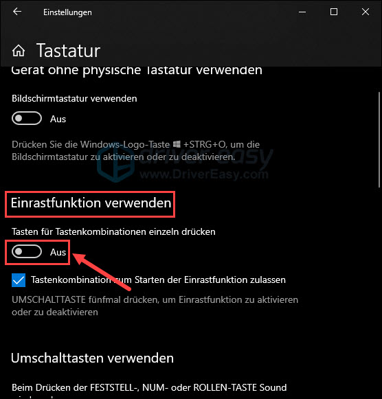 [GELÖST] Leertaste funktioniert nicht unter Windows - Driver Easy German