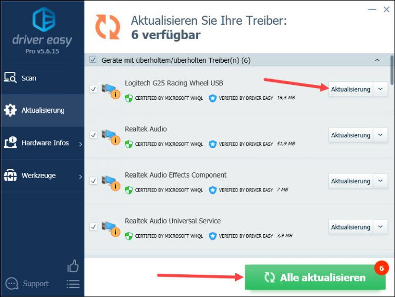 Logitech G25 Treiber Download | Windows 11/10/7/8.1 - Driver Easy German